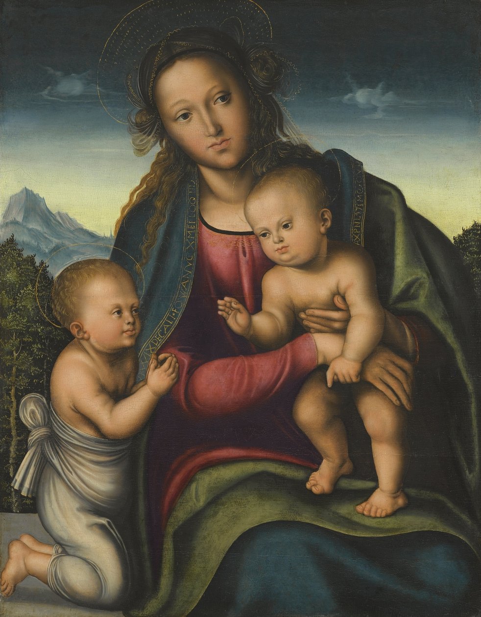 Madonna mit dem Jesuskind und dem heiligen Johannes